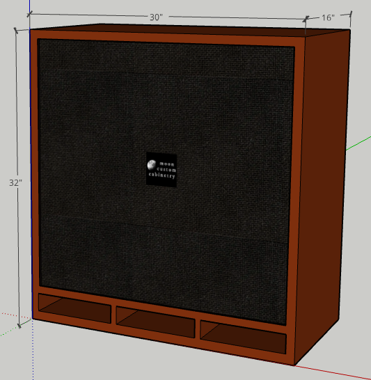 4x12 Bass Cabinet – Moon Custom Cabinetry